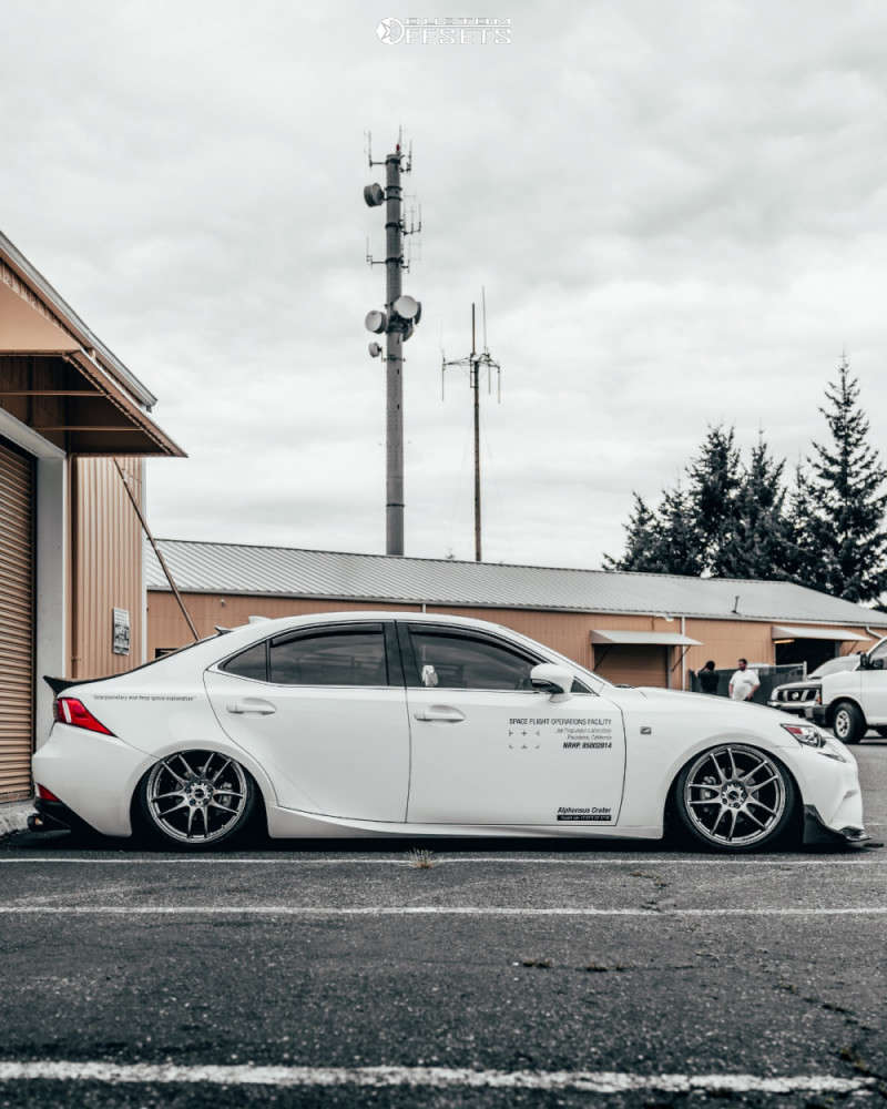 2015 Lexus IS250 with 19x8.5 35 Work Emotion Cr Kiwami and 235/35R19 ...