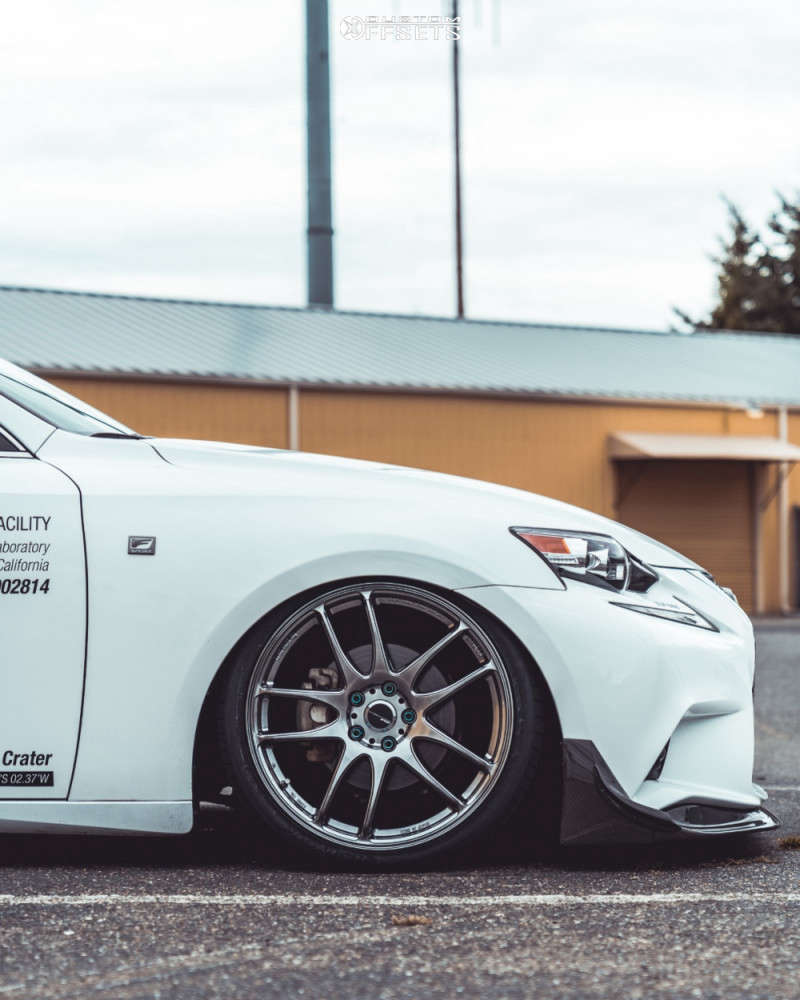 2015 Lexus IS250 with 19x8.5 35 Work Emotion Cr Kiwami and 235/35R19 ...