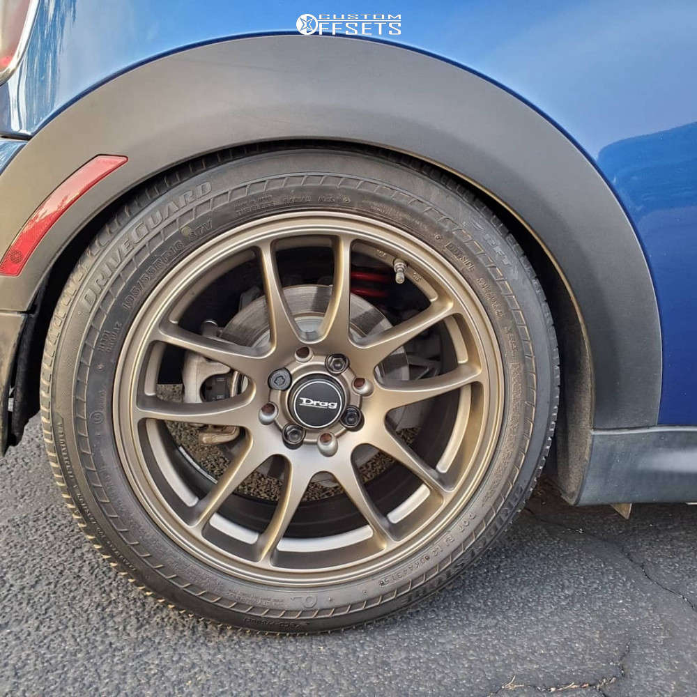 2013 Mini Cooper with 16x7 40 Drag Dr31 and 195/55R16 Bridgestone ...