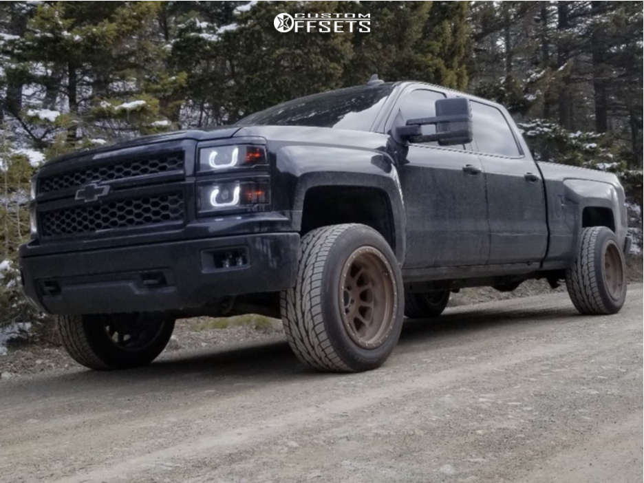 2015 Chevrolet Silverado 1500 with 20x12 -52 Method Mr605 and 305/50R20 ...