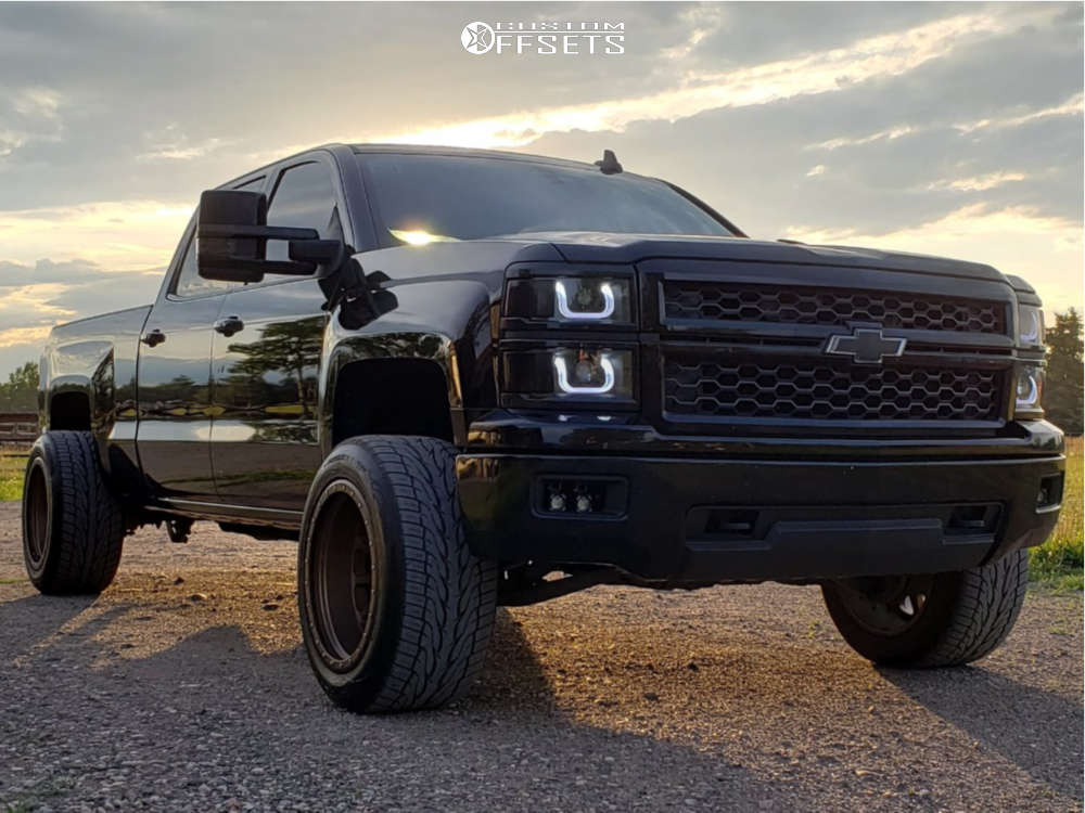 2015 Chevrolet Silverado 1500 with 20x12 -52 Method Mr605 and 305/50R20 ...