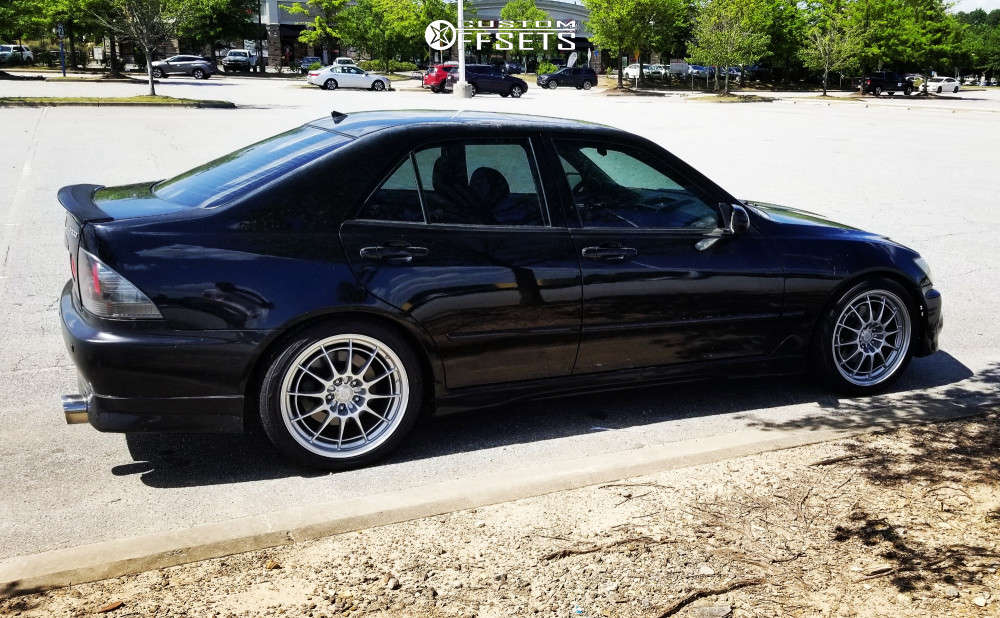 2002 Lexus IS300 with 18x8.5 38 Enkei NT03M and 235/40R18 Nitto Nt555 ...