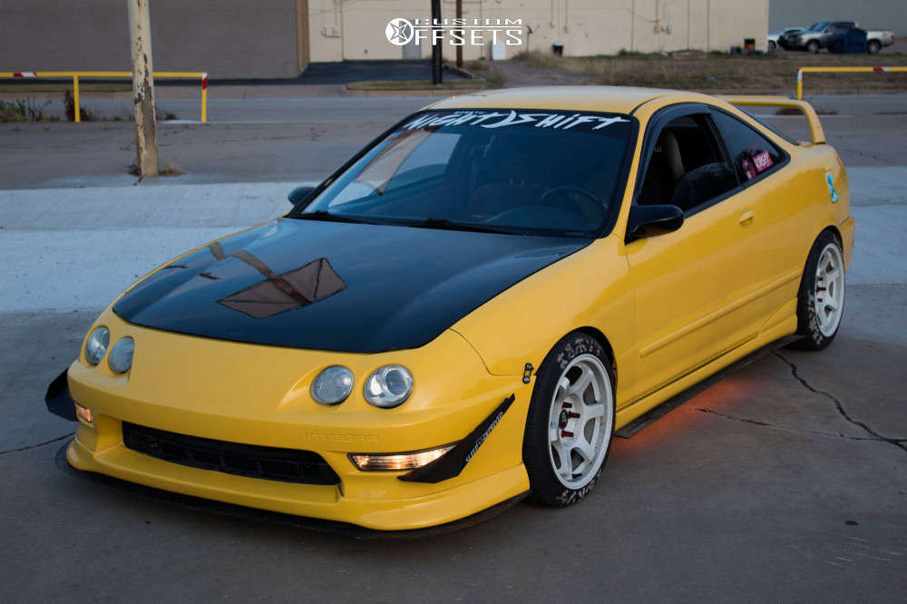 1994 Acura Integra with 16x8 20 Rota Grid and 205/45R16 Bridgestone ...