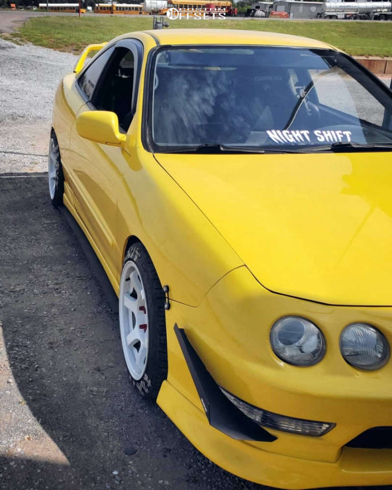 1994 Acura Integra with 16x8 20 Rota Grid and 205/45R16 Bridgestone ...