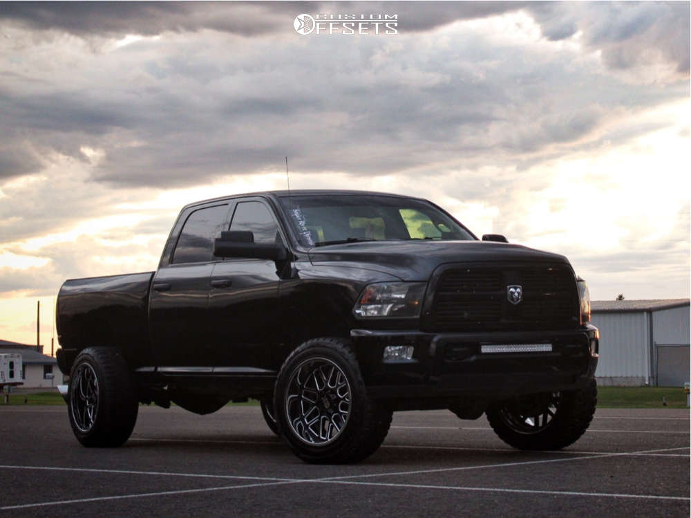 2012 Ram 3500 with 22x12 -44 XD Grenade and 35/12.5R22 Toyo Tires Open ...