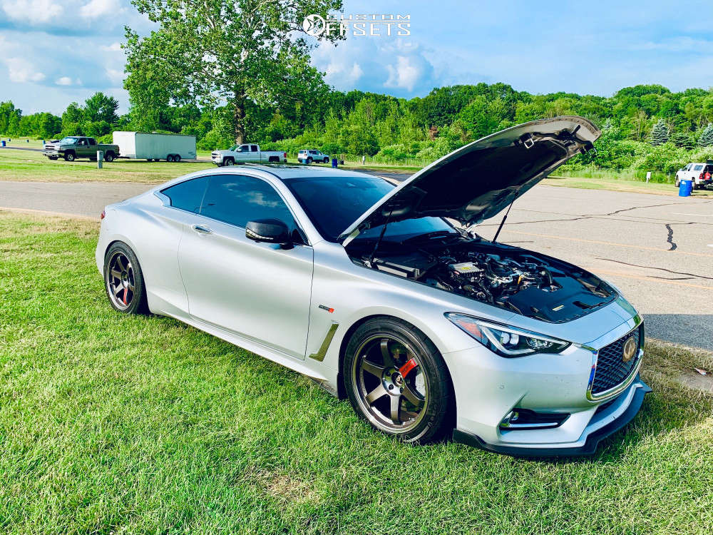 2017 INFINITI Q60 with 18x10 20 Volk Te37sl and 275/40R18 Firestone ...