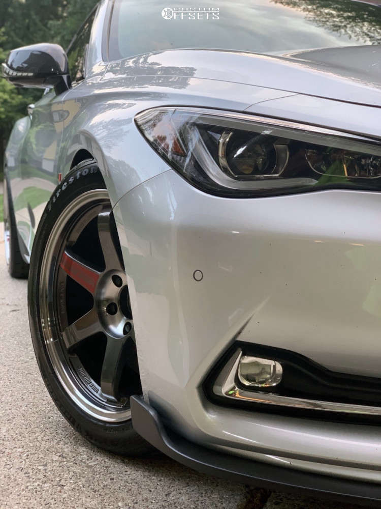 2017 INFINITI Q60 with 18x10 20 Volk Te37sl and 275/40R18 Firestone ...