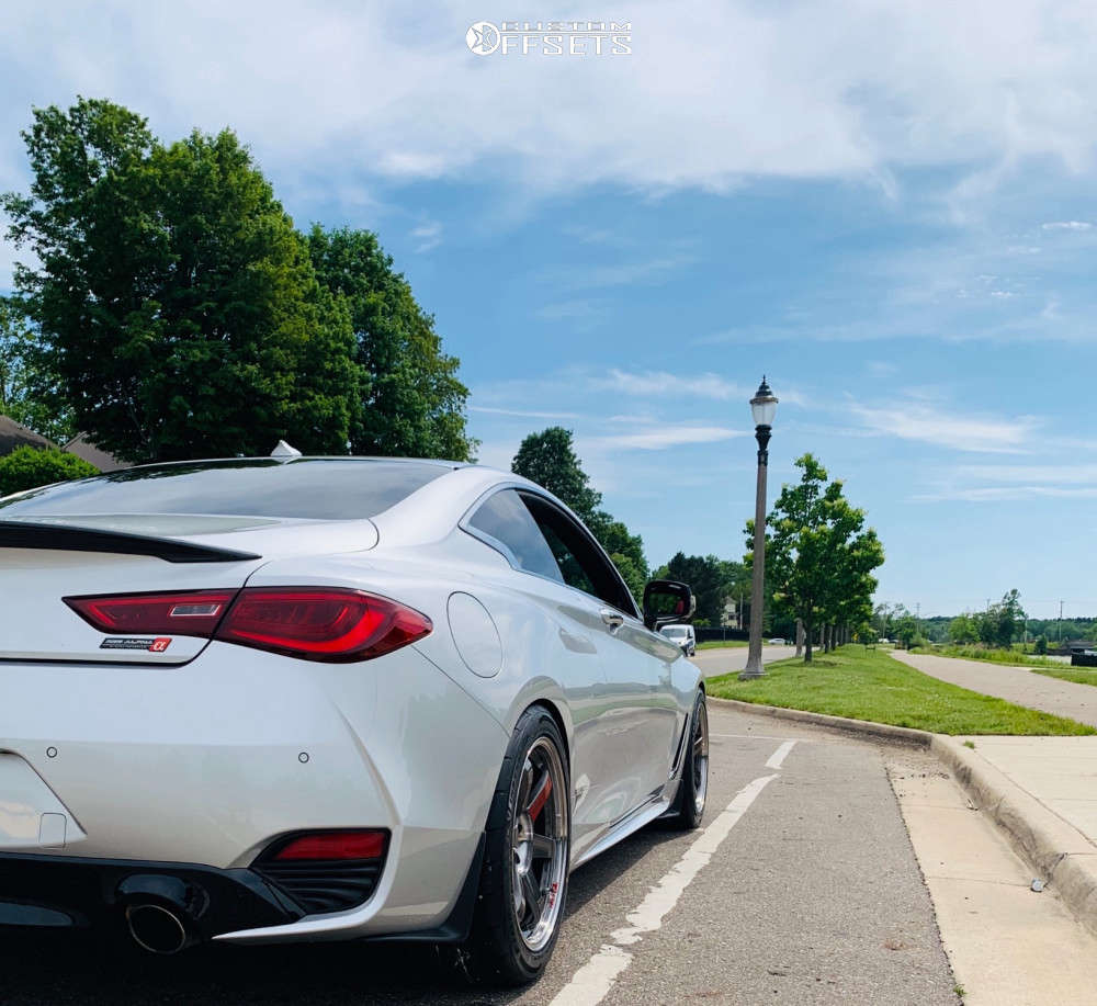 2017 INFINITI Q60 with 18x10 20 Volk Te37sl and 275/40R18 Firestone ...
