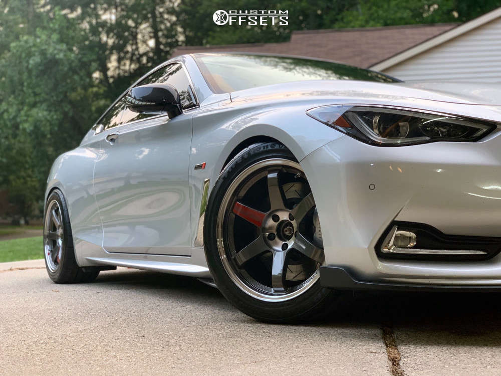 2017 INFINITI Q60 with 18x10 20 Volk Te37sl and 275/40R18 Firestone ...