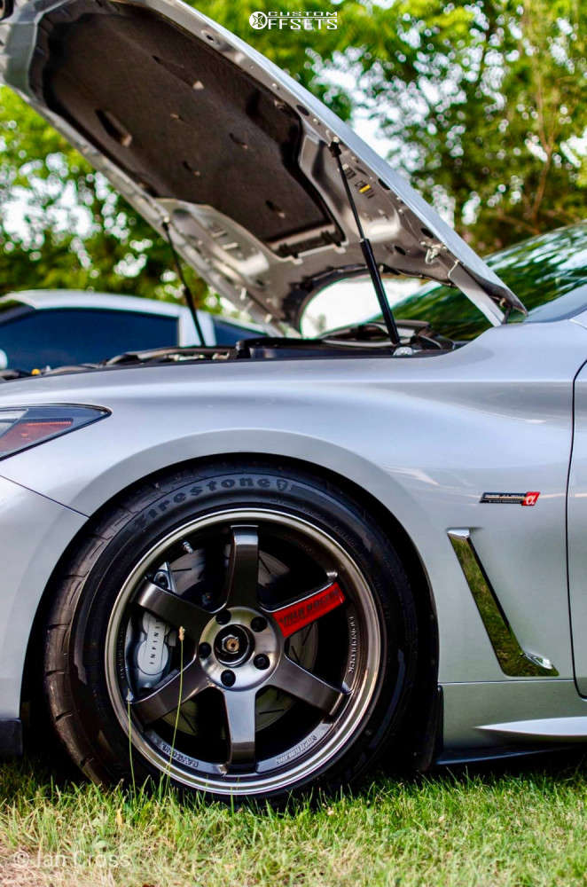 2017 INFINITI Q60 with 18x10 20 Volk Te37sl and 275/40R18 Firestone ...