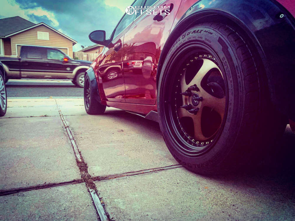 2013 Chevrolet Cruze with 18x9 30 JNC Jnc034 and 235/40R18 General Gmax ...