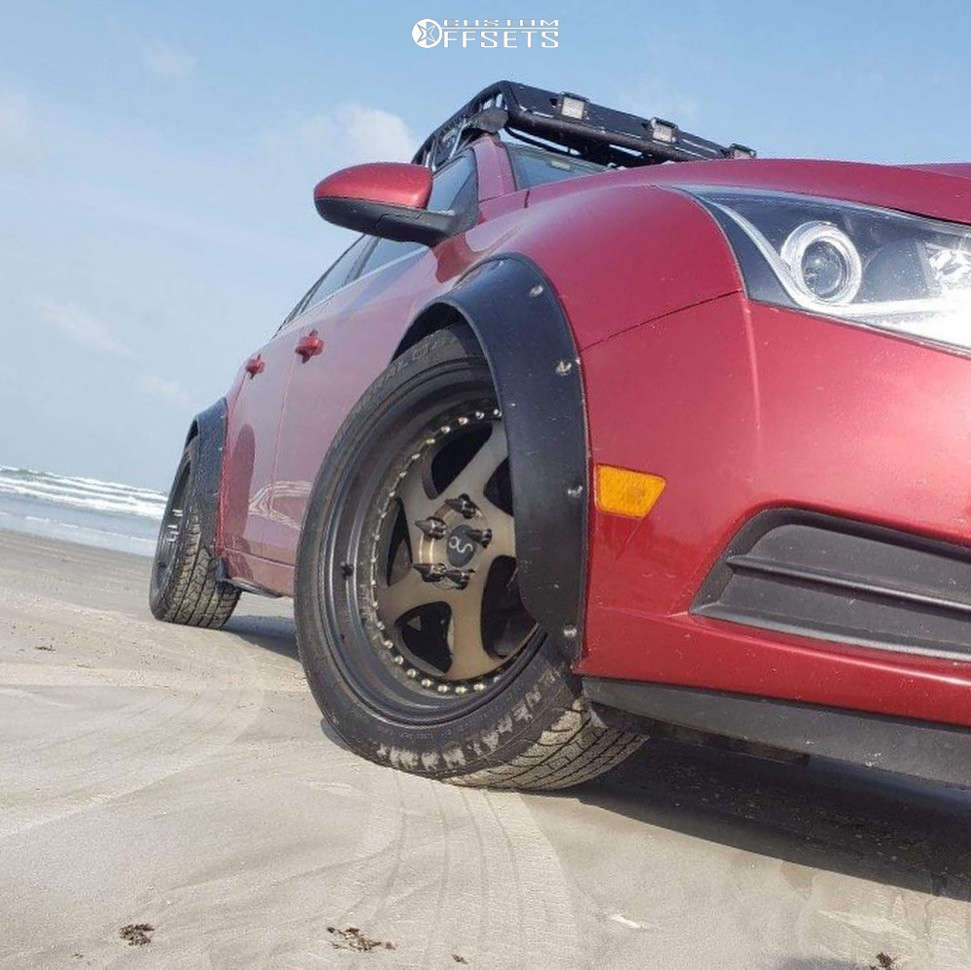 2013 Chevrolet Cruze with 18x9 30 JNC Jnc034 and 235/40R18 General Gmax ...