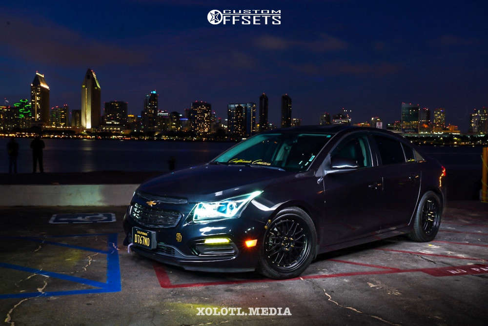 2015 Chevrolet Cruze with 18x8 34 JNC JNC005 and 225/45R18 Accelera All ...