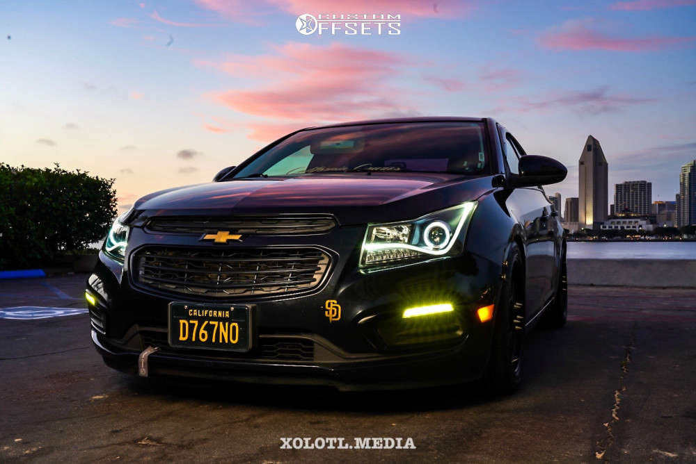2015 Chevrolet Cruze with 18x8 34 JNC JNC005 and 225/45R18 Accelera All ...