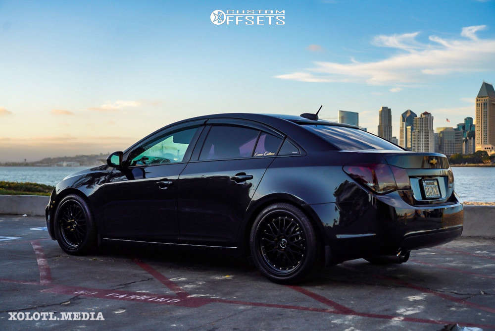 2015 Chevrolet Cruze with 18x8 34 JNC JNC005 and 225/45R18 Accelera All ...