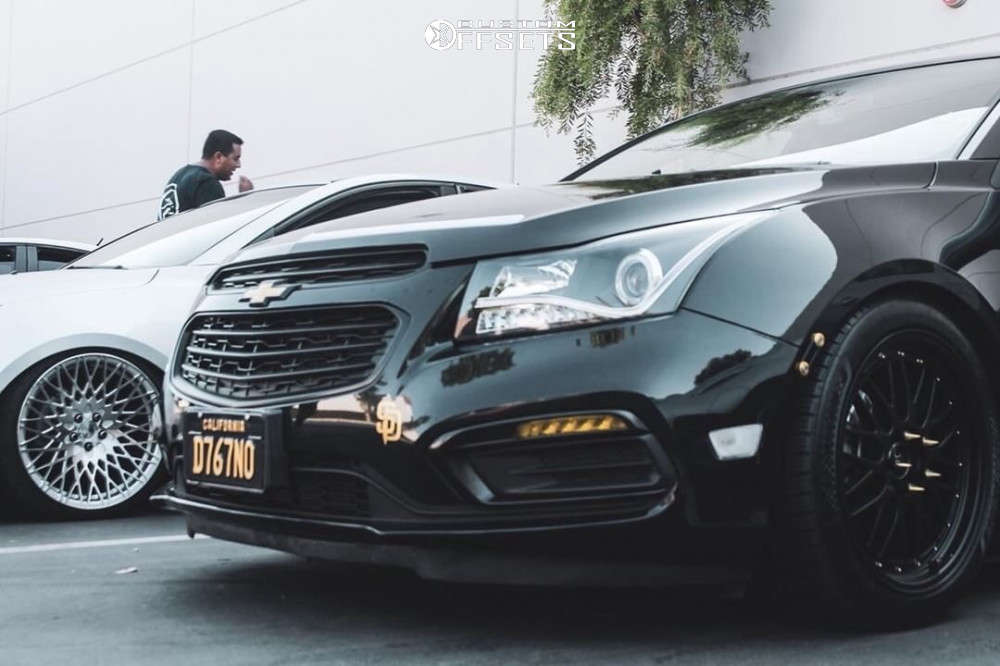 2015 Chevrolet Cruze with 18x8 34 JNC JNC005 and 225/45R18 Accelera All ...