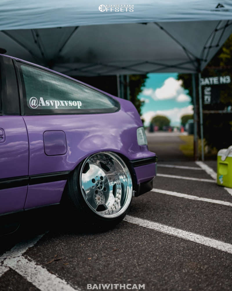 1989 Honda CRX with 15x9 0 SSR Starform Type D and 165/50R15 Federal ...