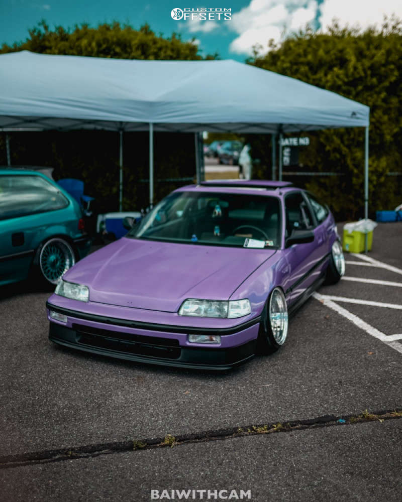1989 Honda CRX with 15x9 0 SSR Starform Type D and 165/50R15 Federal ...