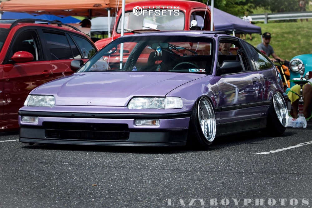 1989 Honda CRX with 15x9 0 SSR Starform Type D and 165/50R15 Federal ...