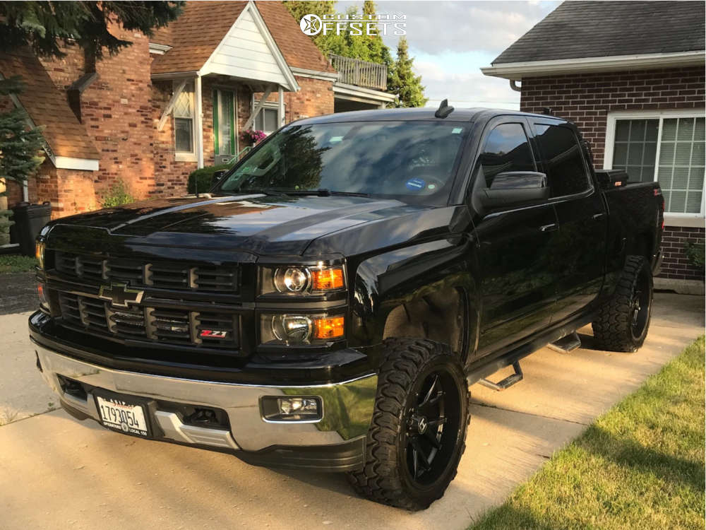 2015 Chevrolet Silverado 1500 with 22x10 -25 Hostile Rage and 33/12 ...