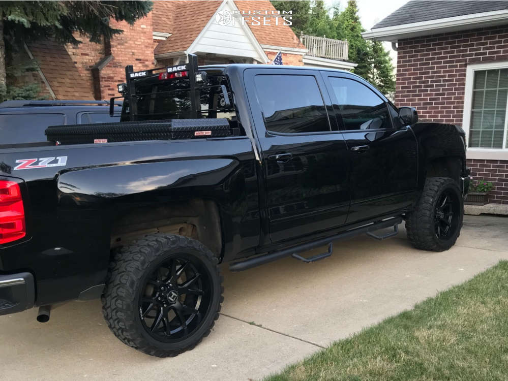 2015 Chevrolet Silverado 1500 with 22x10 -25 Hostile Rage and 33/12 ...