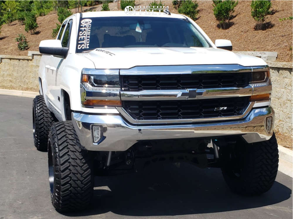 2016 Chevrolet Silverado 1500 with 22x14 -76 Hostile Sprocket and 37/13.5R22 Atturo Trail Blade ...