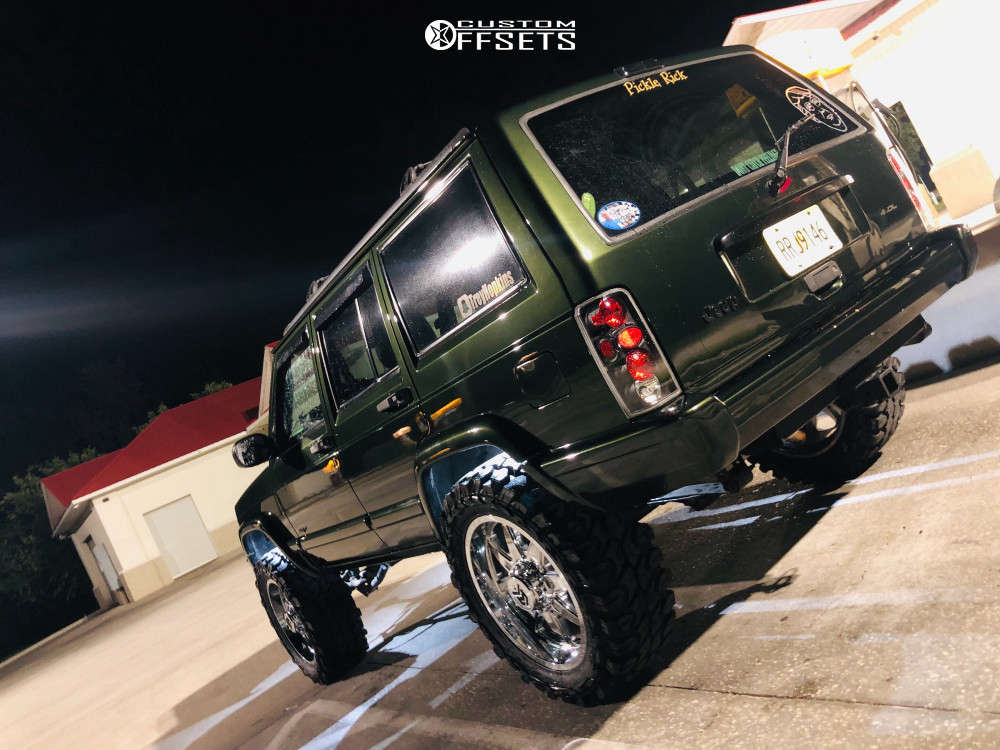 1998 Jeep Cherokee with 20x10 -25 Dropstars 655v and 33/12.5R20 ...