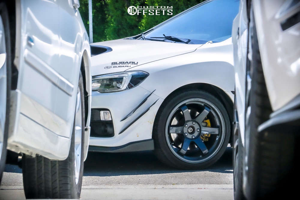 2015 Subaru WRX with 18x9.5 35 Rota Grid and 235/35R18 Federal 595 Rs-r ...