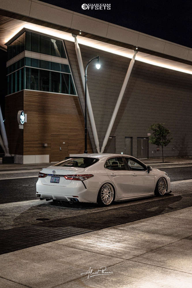 2018 Toyota Camry with 20x9.5 40 Enkei Lusso and 225/35R20 Achilles Atr ...