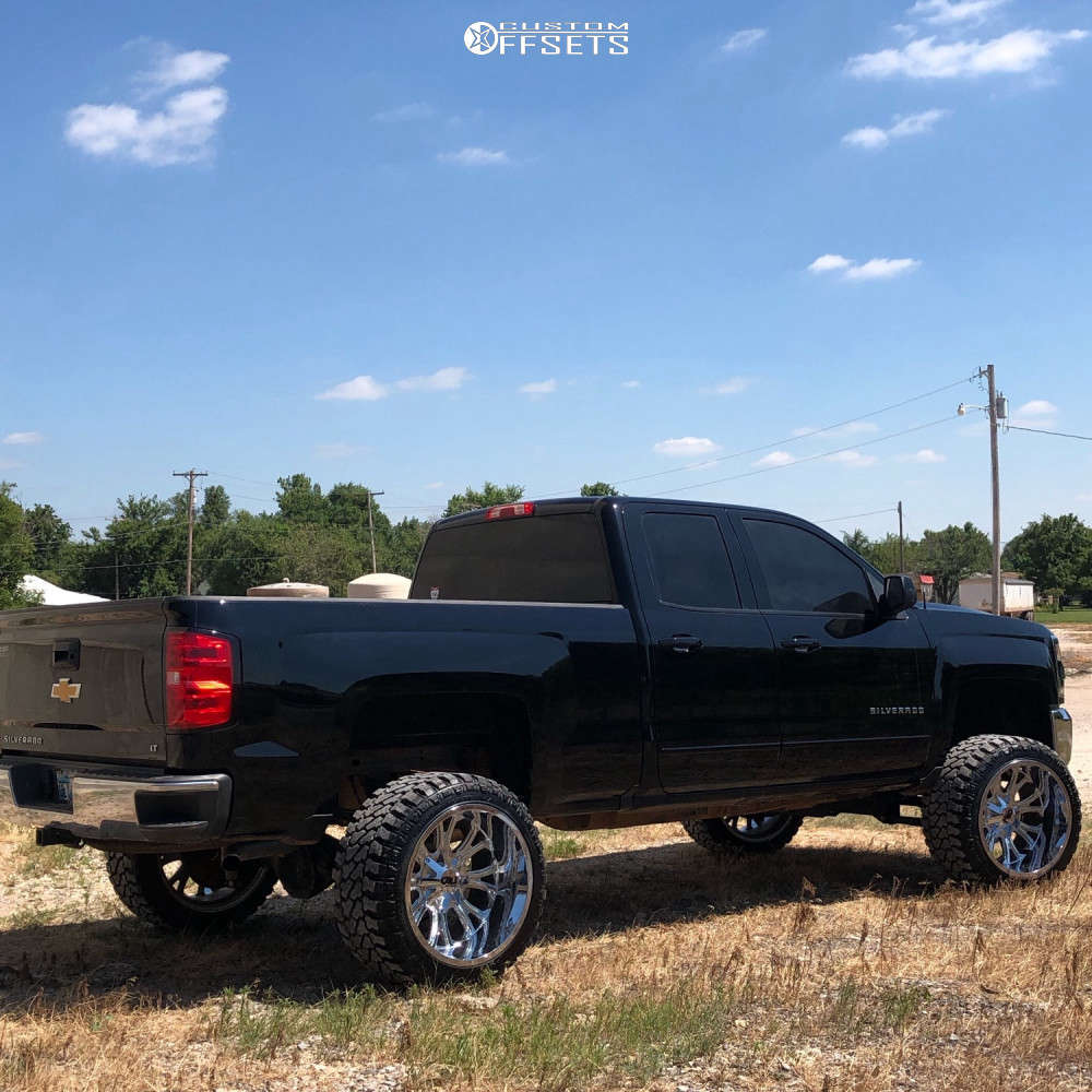 2018 Chevrolet Silverado 1500 with 22x14 -76 Cali Offroad Americana and 33/14.5R22 Fury Offroad ...
