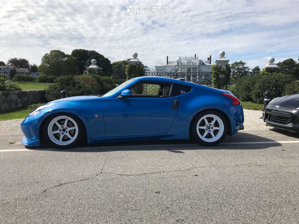 2009 Nissan 370Z with 18x8.5 35 Aodhan AH08 and 245/50R18 Hankook ...