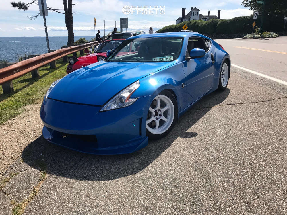 2009 Nissan 370Z with 18x8.5 35 Aodhan AH08 and 245/50R18 Hankook ...