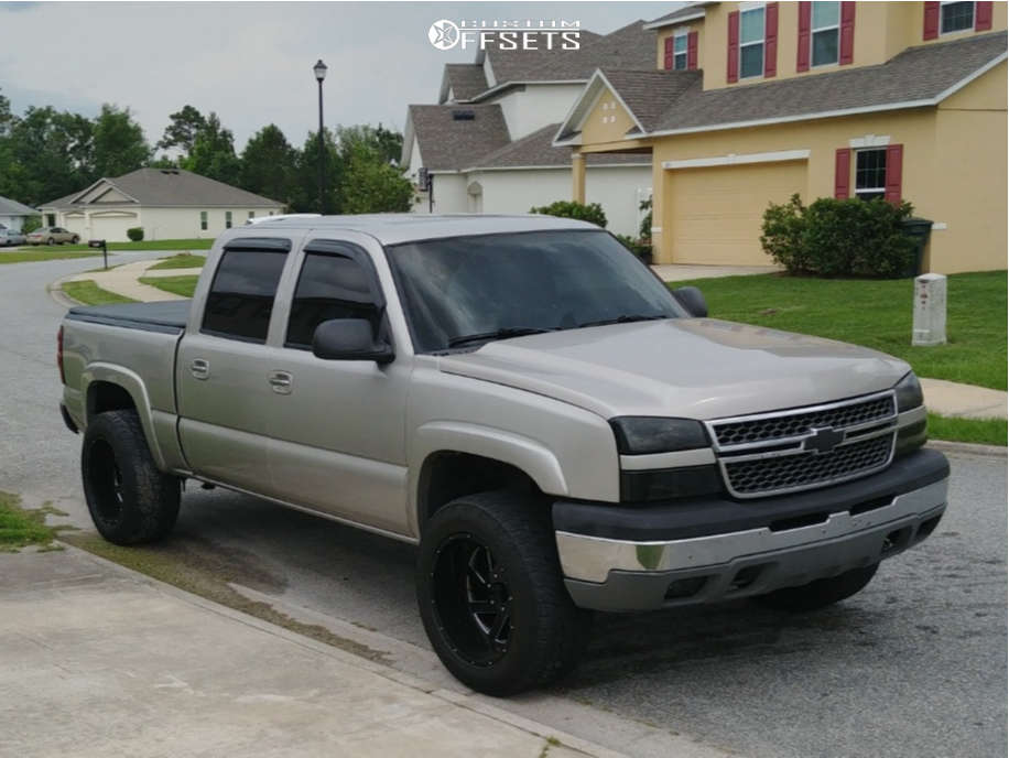 2004 Chevrolet Silverado 1500 with 20x12 -44 Brute Reaper and 305/55R20 ...