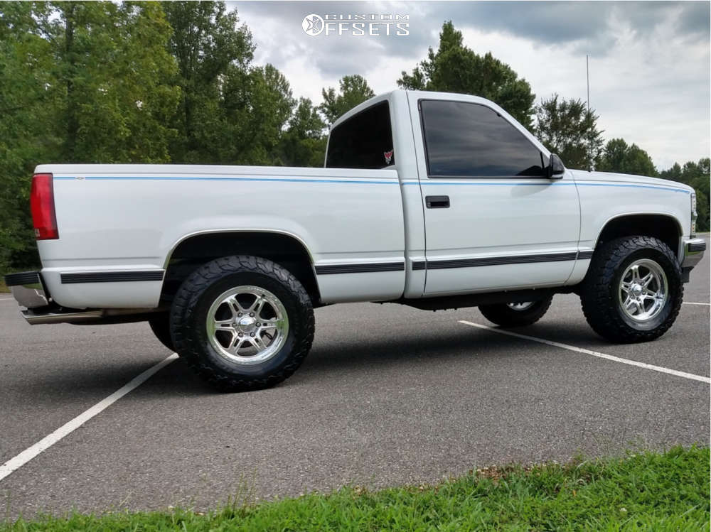 1988 Chevrolet K1500 with 17x8.5 -12 Weld Racing Cheyenne and 285/70R17 ...