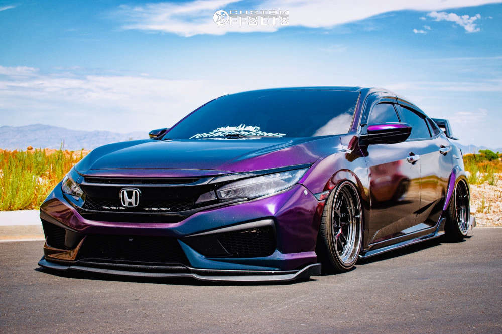 2016 Honda Civic with 18x9.5 10 Cosmis Racing XT-206R and 215/35R18 ...