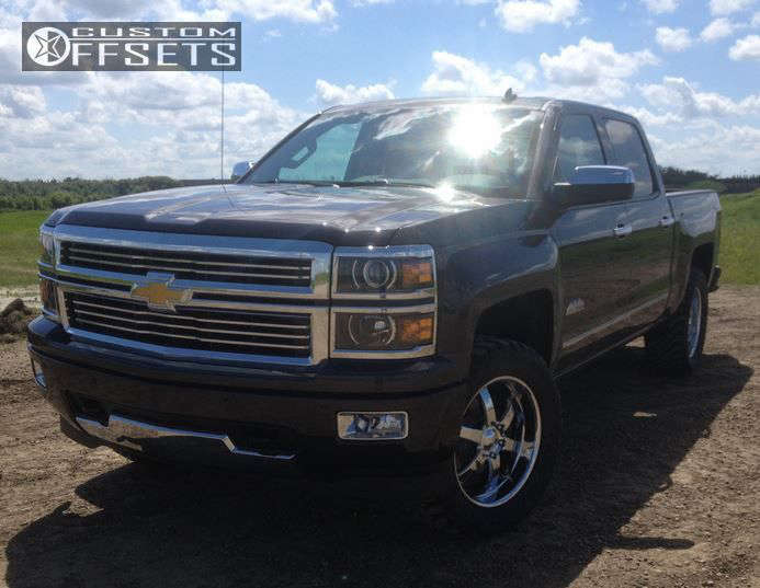 2014 Chevrolet Silverado 1500 with 20x8.5 20 Boss 330 and 33/12.5R20 ...