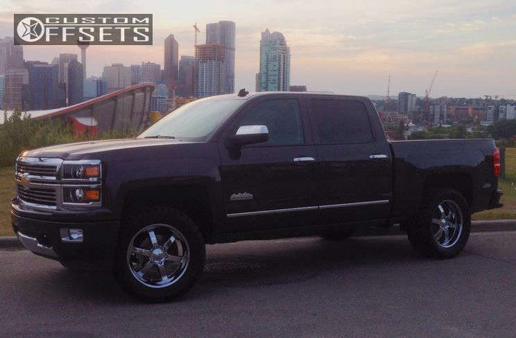 2014 Chevrolet Silverado 1500 with 20x8.5 20 Boss 330 and 33/12.5R20 ...