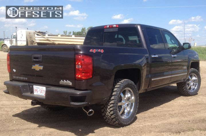 2014 Chevrolet Silverado 1500 with 20x8.5 20 Boss 330 and 33/12.5R20 ...