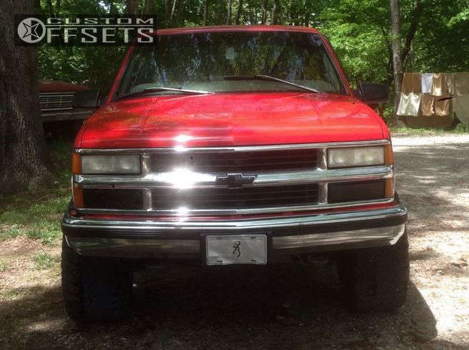 1997 Chevrolet K1500 with 18x9 0 Red Dirt Road Thunder and 33/13.5R18 ...
