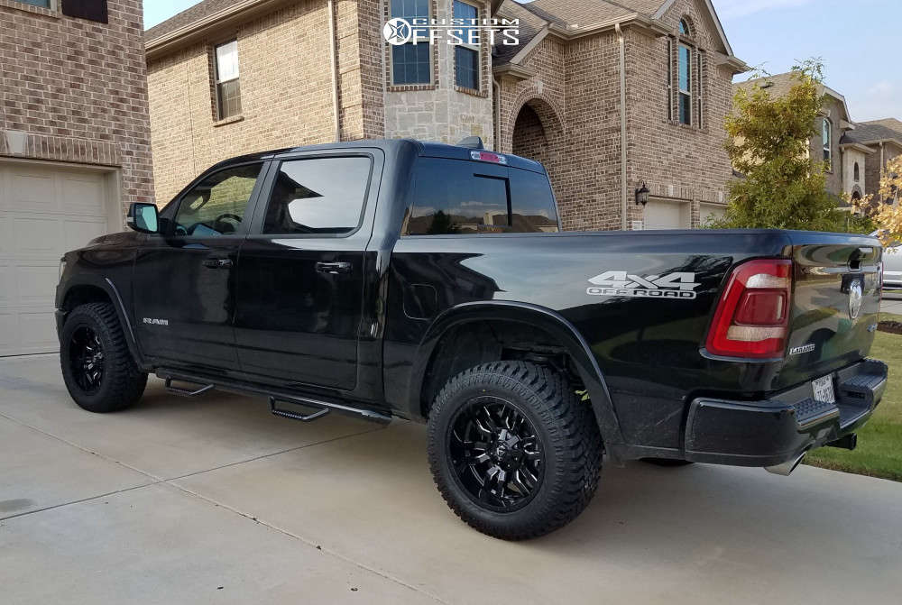 2019 Ram 1500 with 20x10 -18 Fuel Sledge and 33/12.5R20 Atturo Trail ...