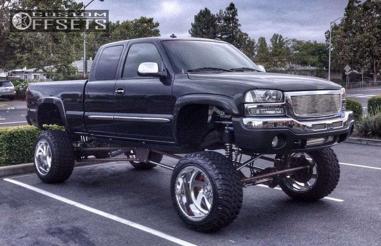 2003 GMC Sierra 1500 with 22x14 -76 American Force Blade SS and 325 ...
