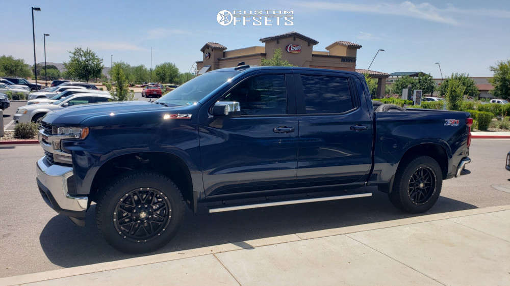 2019 Chevrolet Silverado 1500 with 20x9 10 DX4 Vibe and 275/60R20 ...