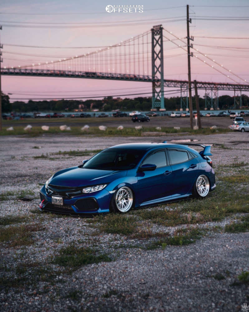 2018 Honda Civic with 18x9.5 15 Aodhan DS06 and 215/40R18 Achilles Atr ...