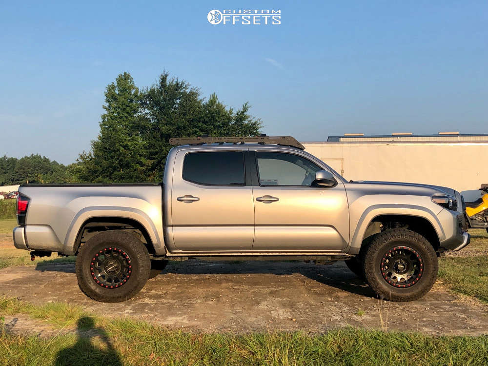 2017 Toyota Tacoma with 17x8.5 0 Method Nv and 285/70R17 Nitto Ridge ...