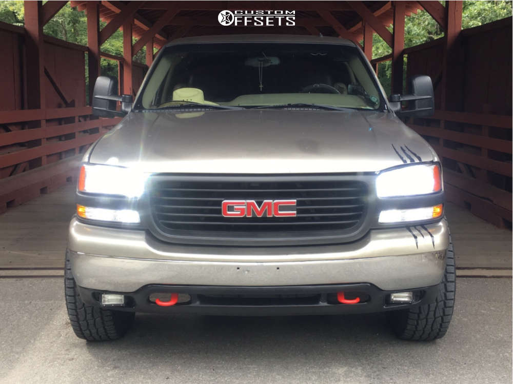 2002 GMC Sierra 1500 with 16x8 0 Raceline Injector and 285/75R16 ...