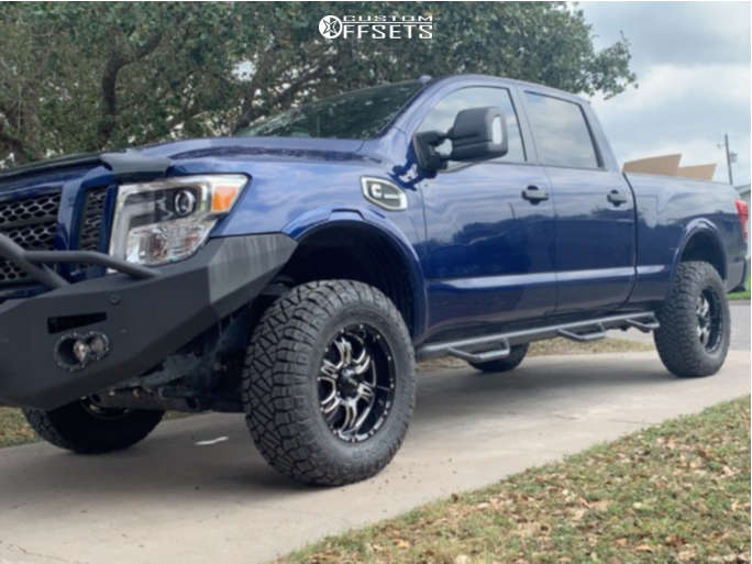 2018 Nissan Titan XD with 18x9 1 Ultra Predator Ii and 295/70R18 Nitto ...