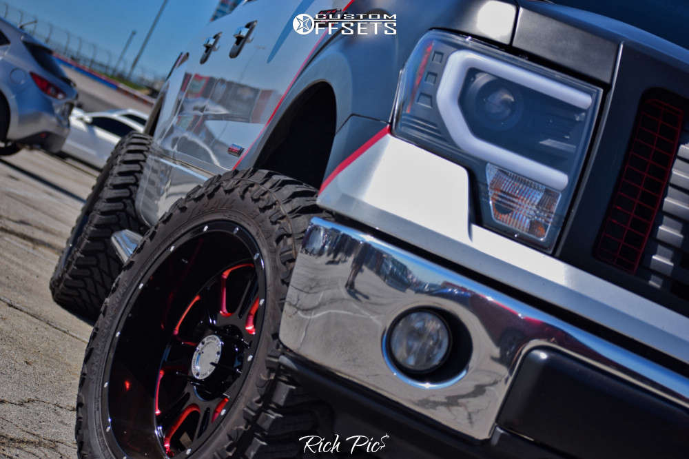 2011 Ford F-150 with 20x10 -25 Vision Fury and 33/12.5R20 Atturo Trail ...