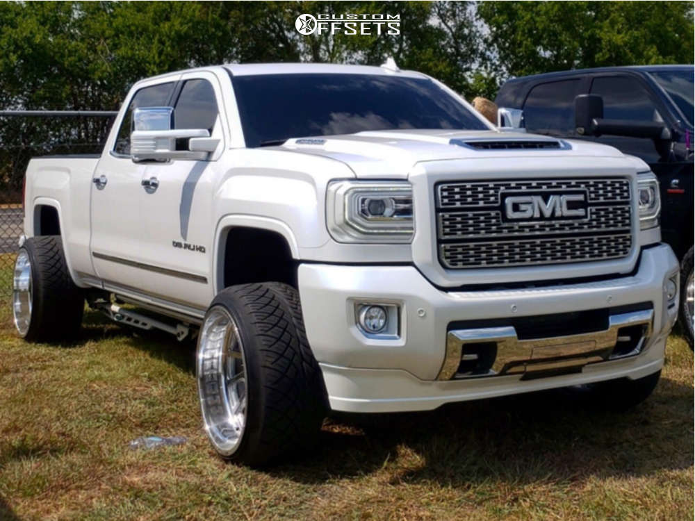 2018 GMC Sierra 2500 HD with 24x14 -76 Specialty Forged C704 and 305 ...