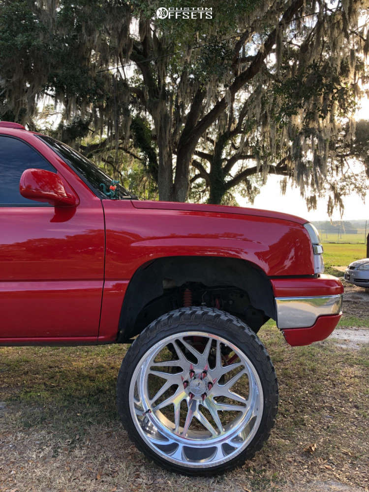 2003 Chevrolet Silverado 1500 with 26x14 -76 American Force Genesis Ss ...