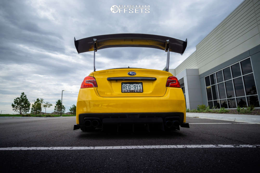 2017 Subaru WRX with 18x9.5 38 SevenK Ultra and 225/35R18 Achilles Atr ...